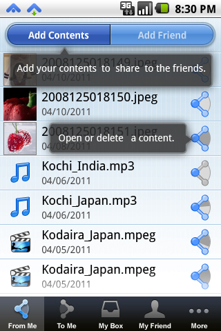 iFMW - F2F Contents Sharing App - App on Amazon Appstore