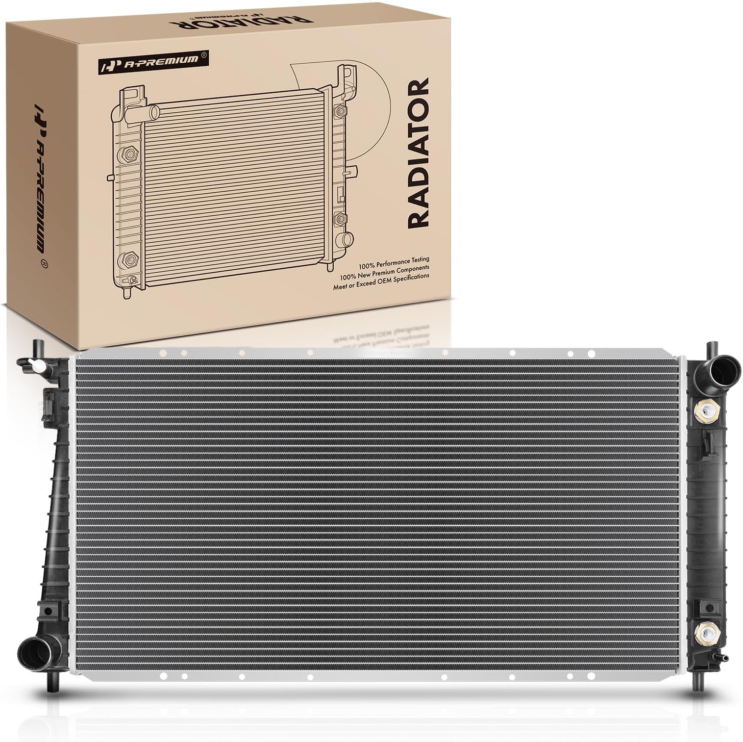 A-Premium Engine Coolant Radiator Assembly with Oil Cooler Compatible ...