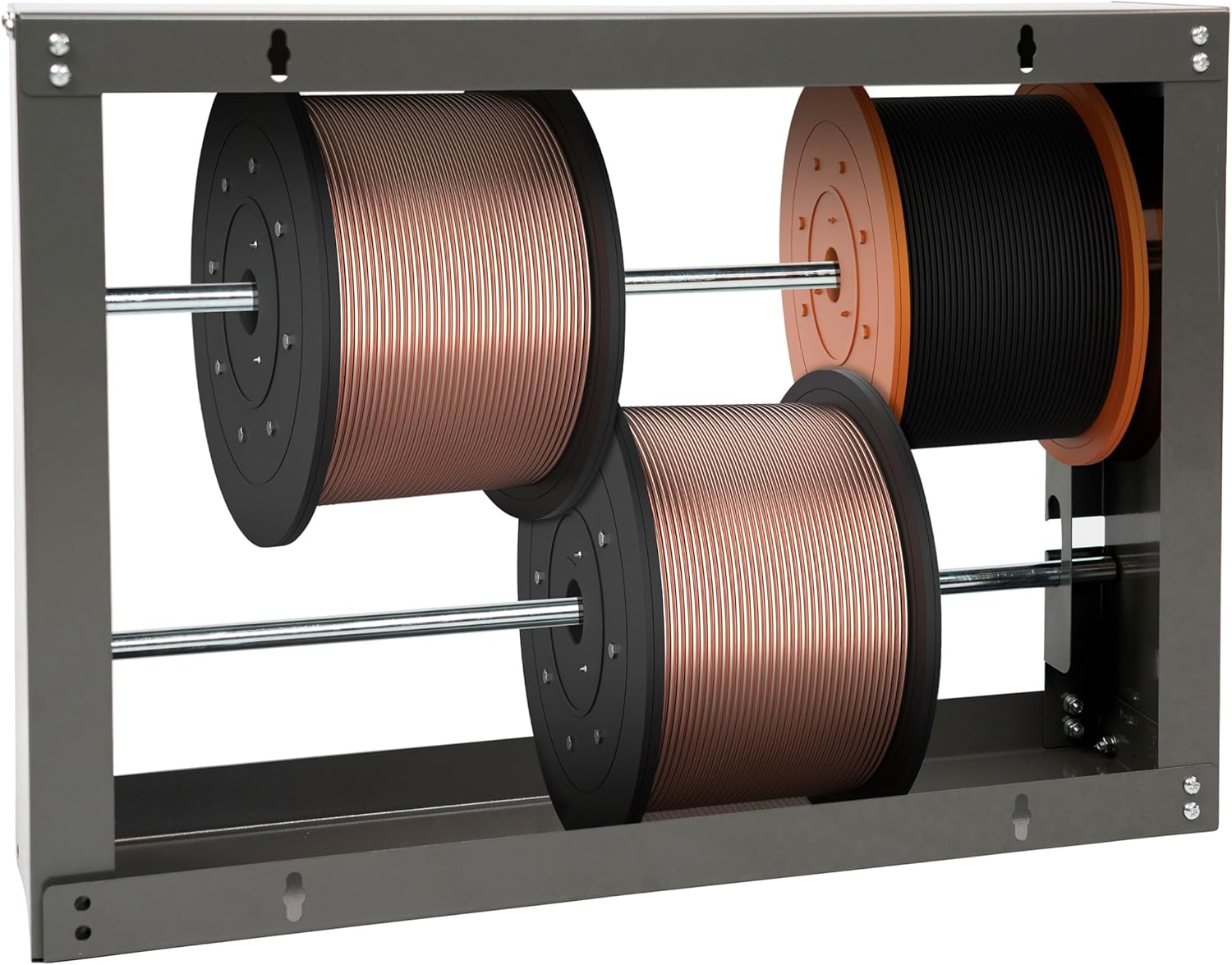 Amazon.com: BISupply Wall Mount Electrical Wire Spool Rack Holder - 2 ...