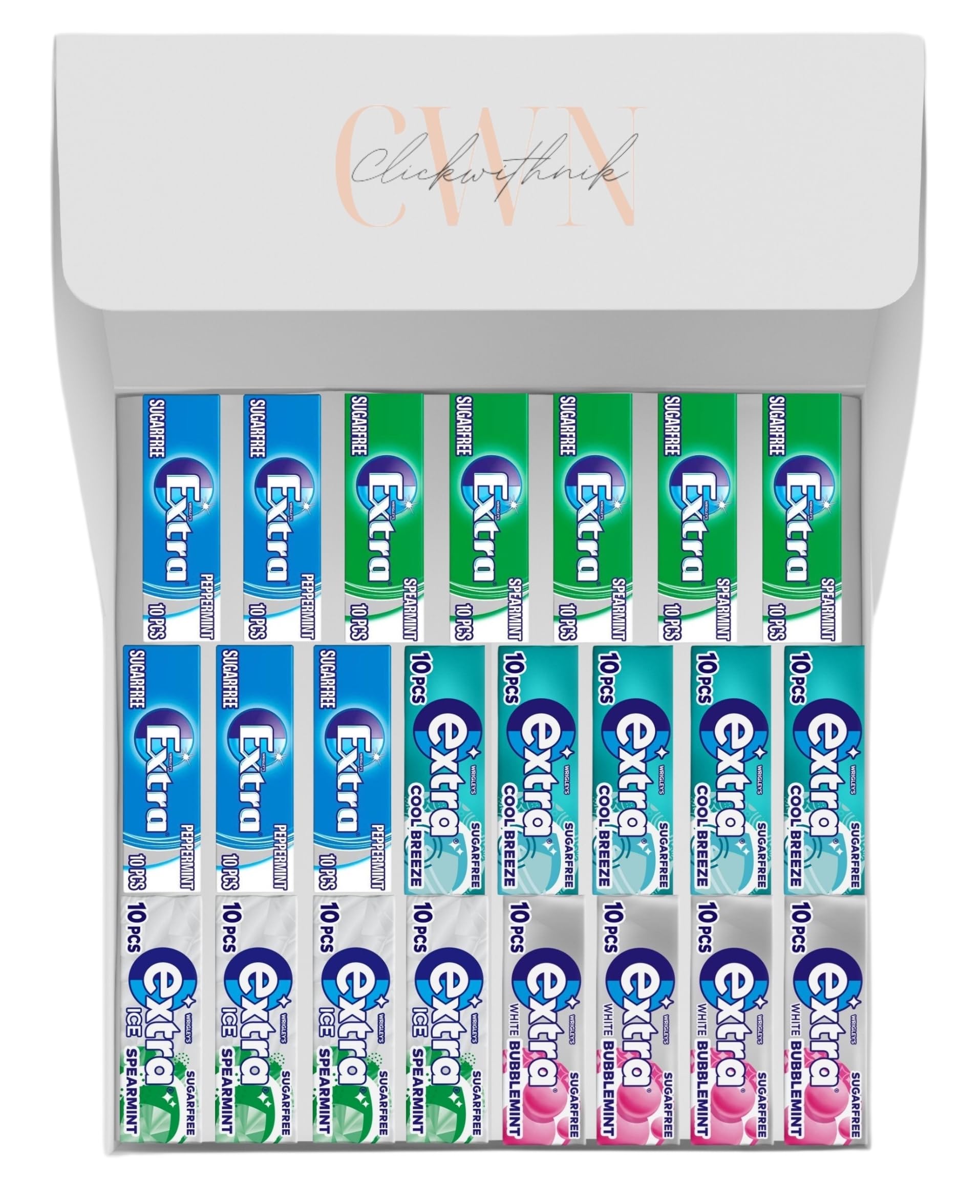 Buy Extra Chewing Gum Bundle Sugar Free - 23 Mixed Chewing Gum Pieces ...