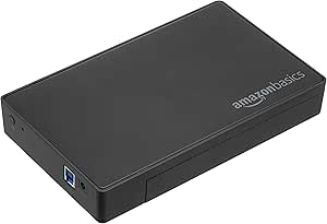 Amazon.com: Amazon Basics 3.5-inches SATA HDD Hard Drive Enclosure - USB 3.0, Black