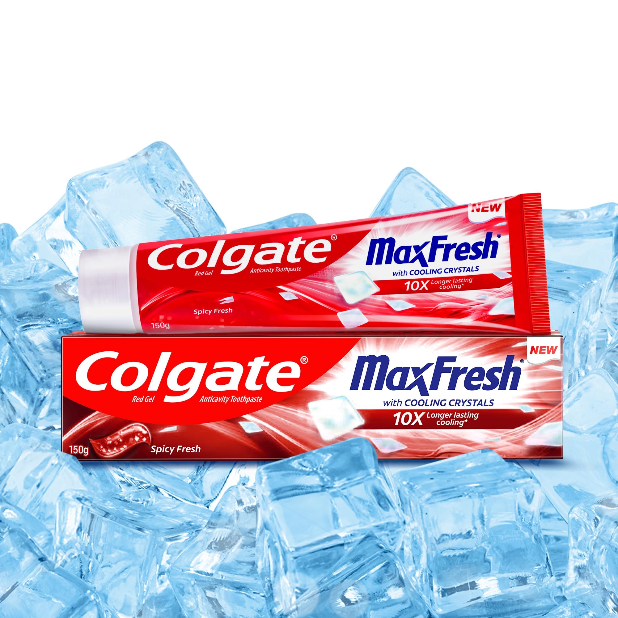 Buy Colgate MaxFresh Toothpaste, Red Gel Tooth Paste with Menthol for ...