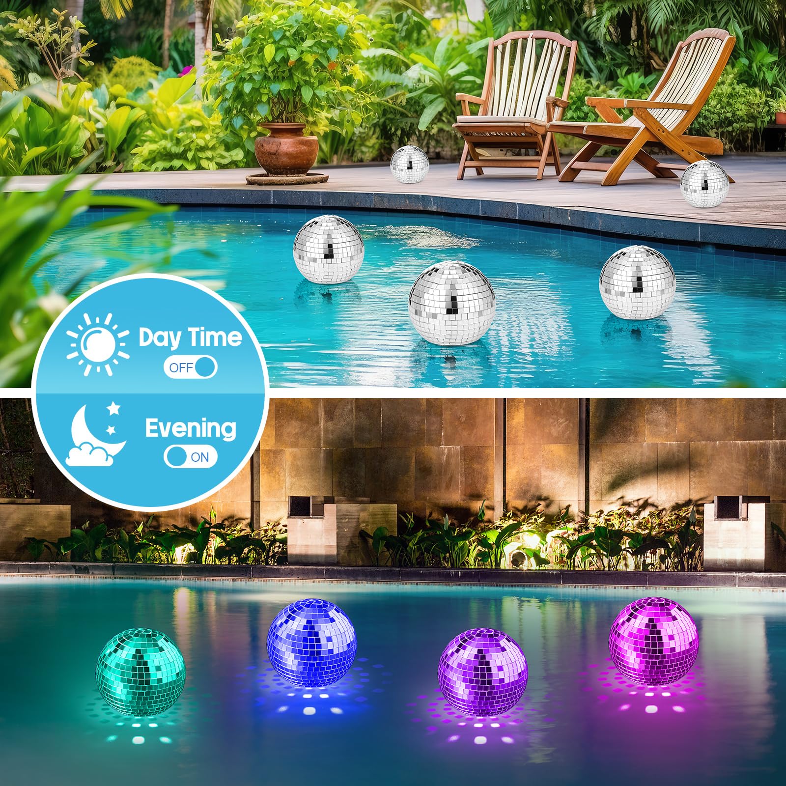 Ball Floating Pool Lights Floating Pool Lights 16 Colors Pond LED Ball