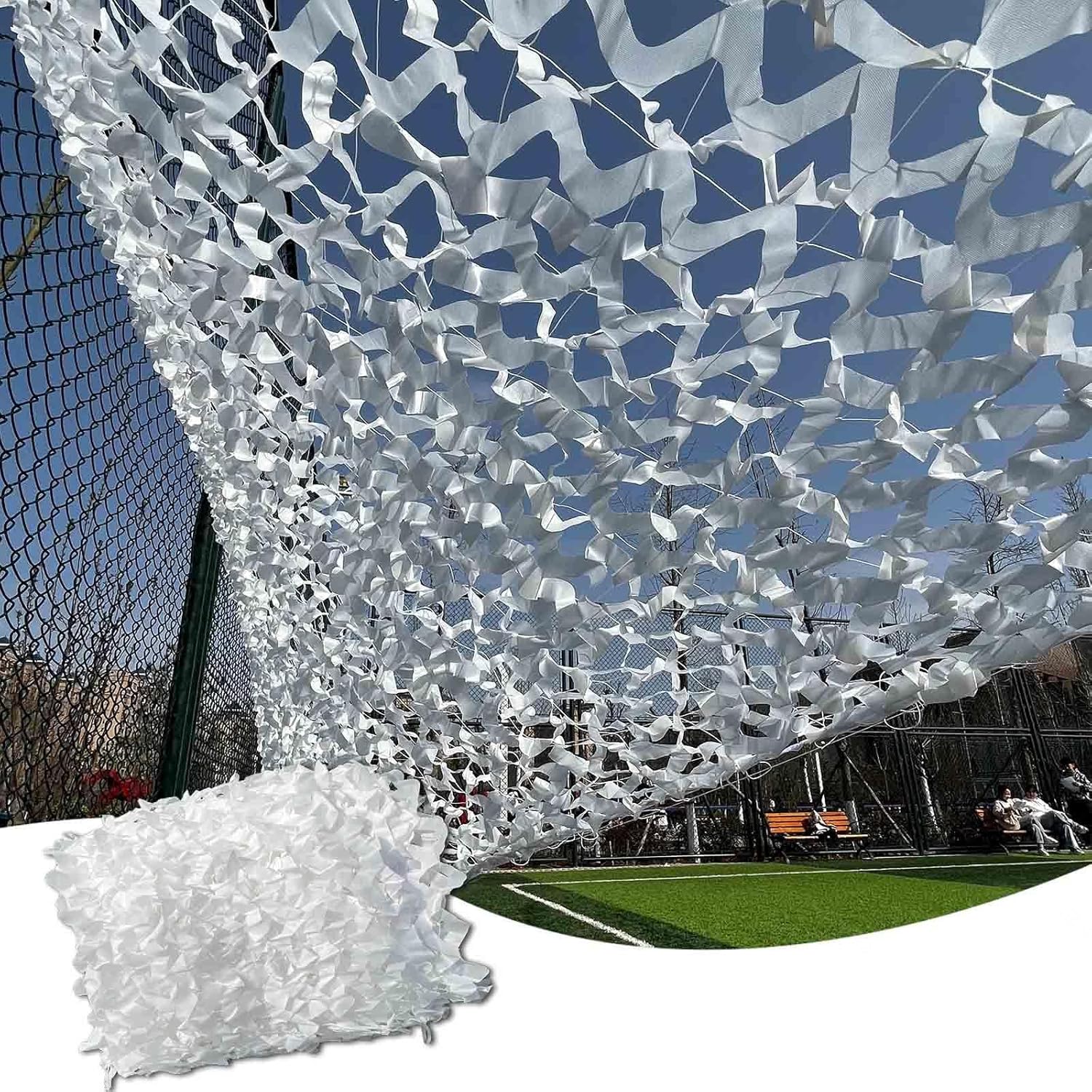 ANSNOW White Camo Netting,Military Hunting Camouflage Netting,2/4/6/8 ...