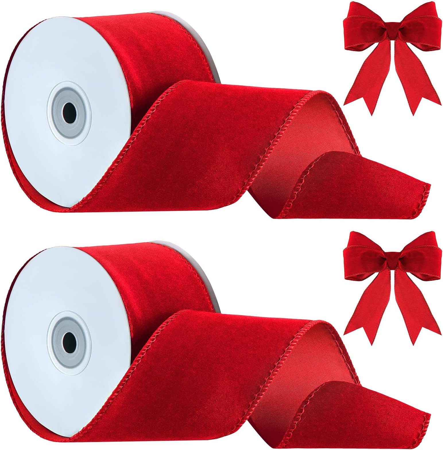 Amazon.com: Embassy Red Velvet Christmas Ribbon 1 5/16" or #9-25 Yards