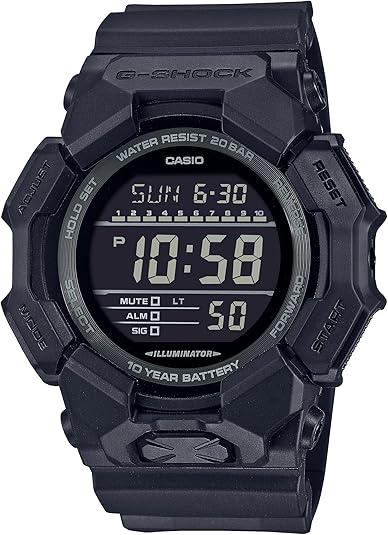 Amazon.com: G-Shock Casio Digital Black Resin Strap Watch - GD-010-1A1 ...