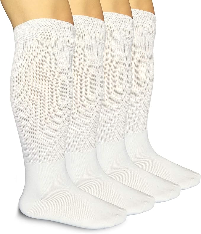 Amazon.com: SYOLLAVE Extra Width Non-binding Socks for Lymphedema ...