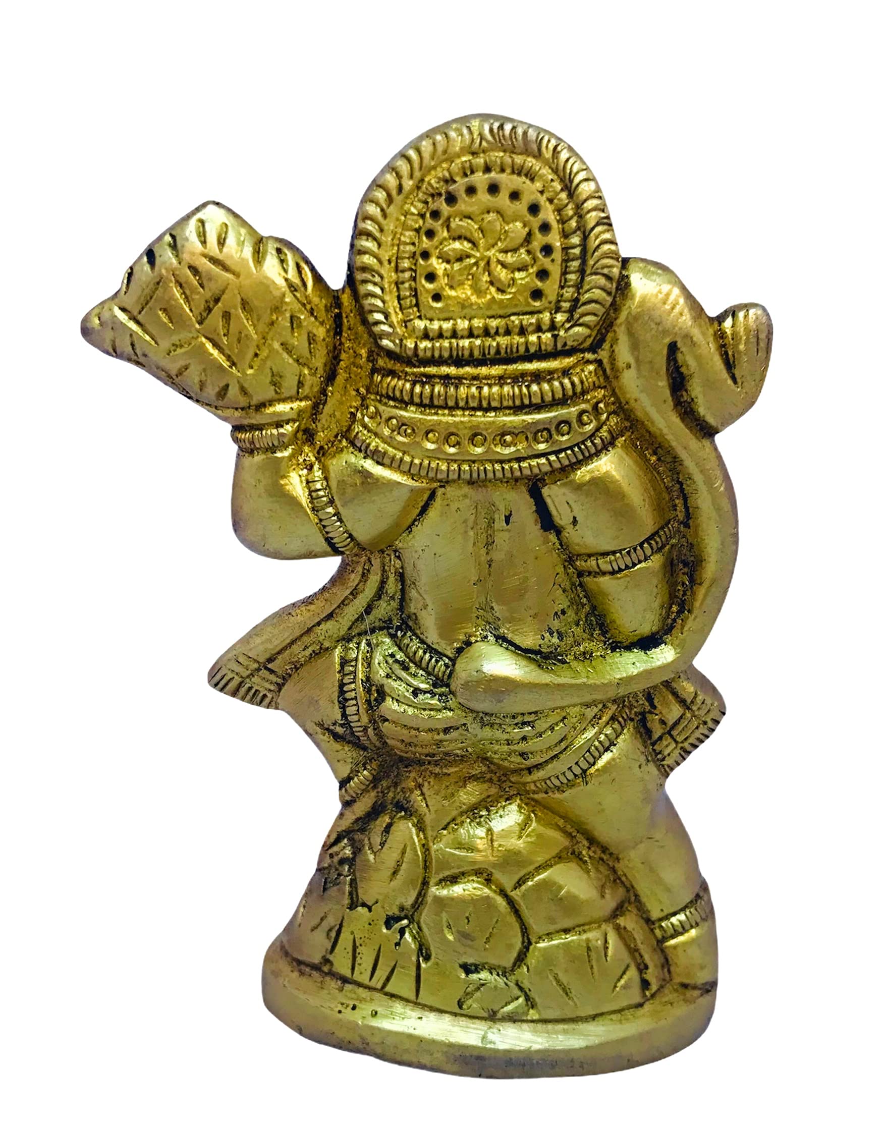 Buy Shivaay India Brass Mahabali Hanuman with Sanjeevani Parvat Idol ...