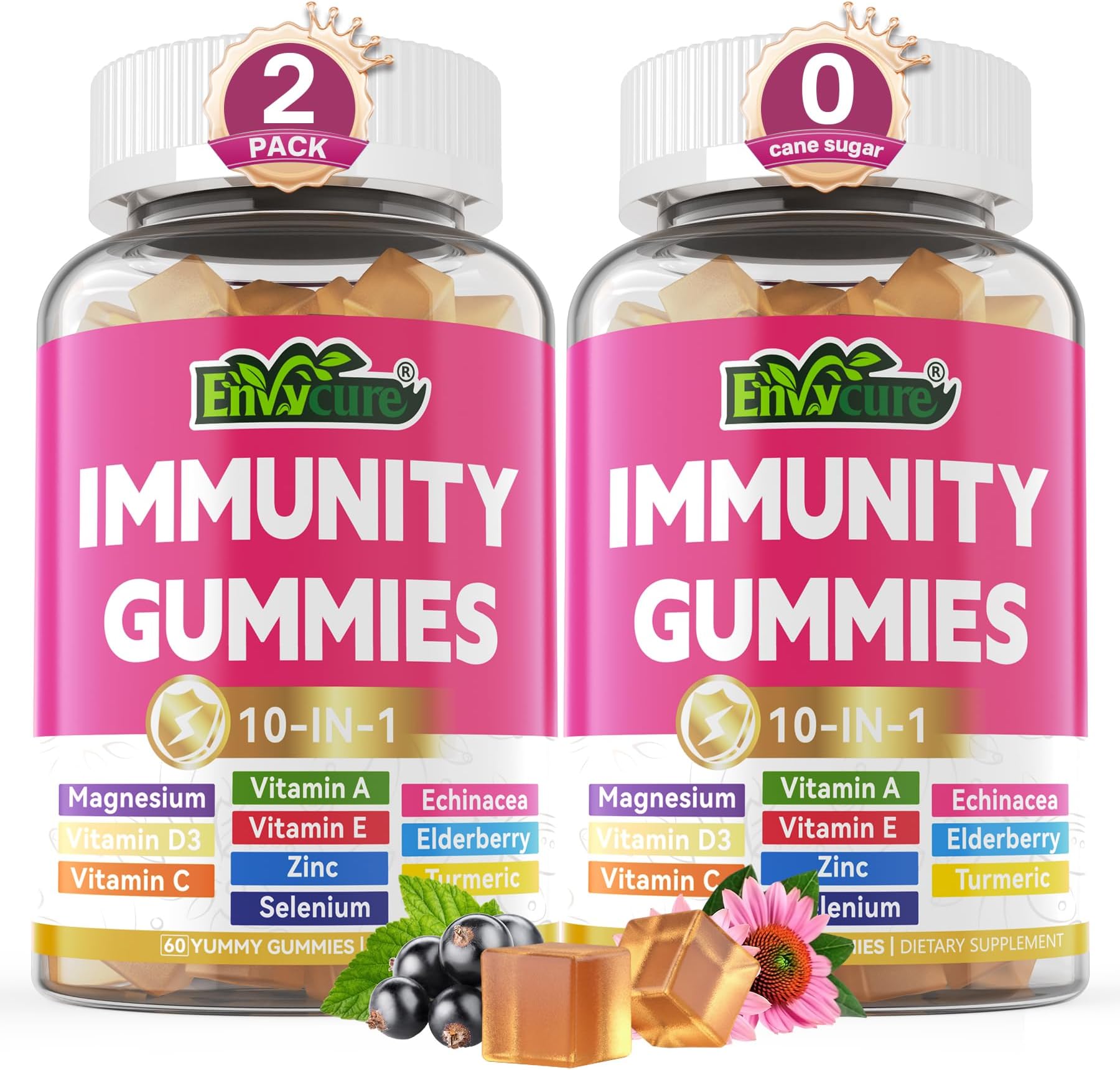 Amazon.com: Spring Valley Immune Plus Vegetarian Gummies, 60ct + 1 Nick ...