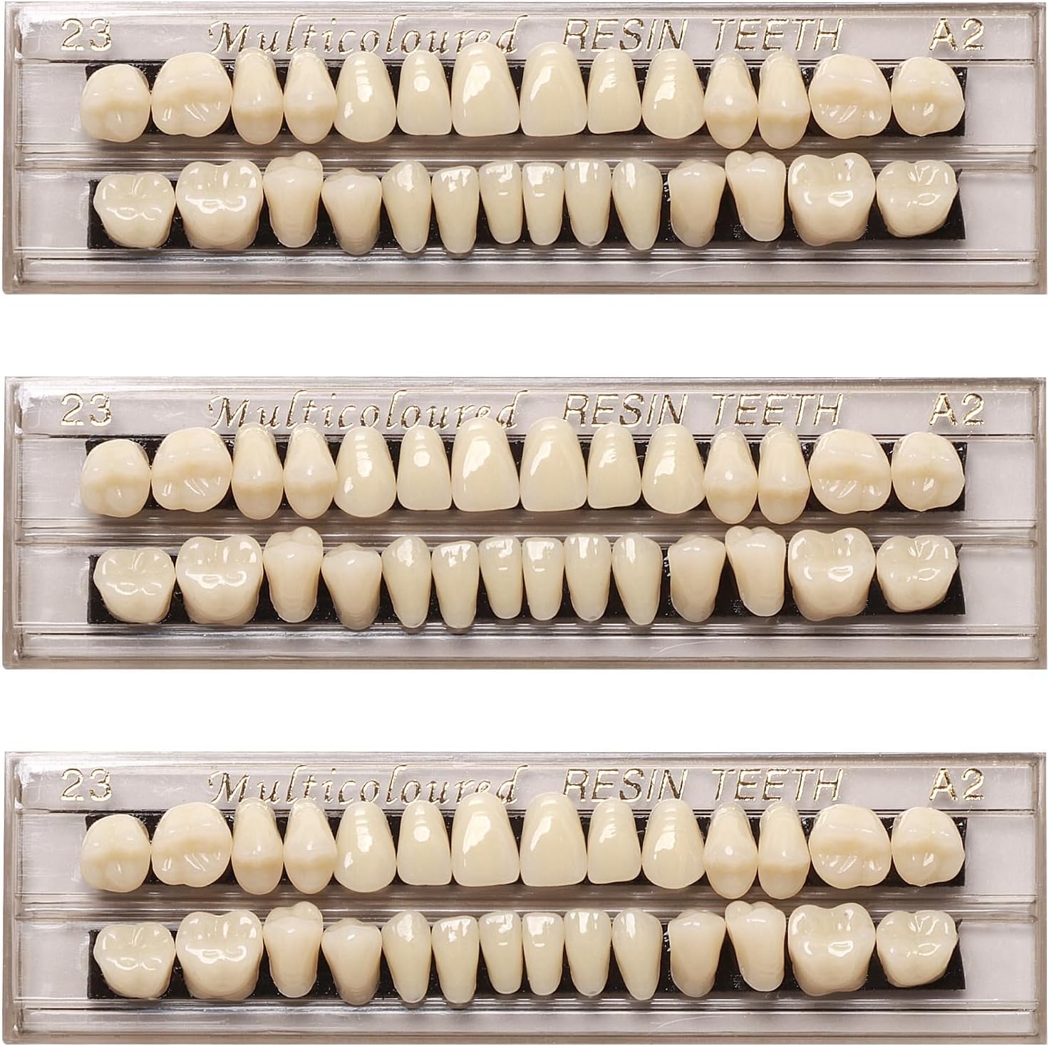 84Pcs Fake Teeth False Teeth Set Dental Acrylic Resin Denture Upper ...