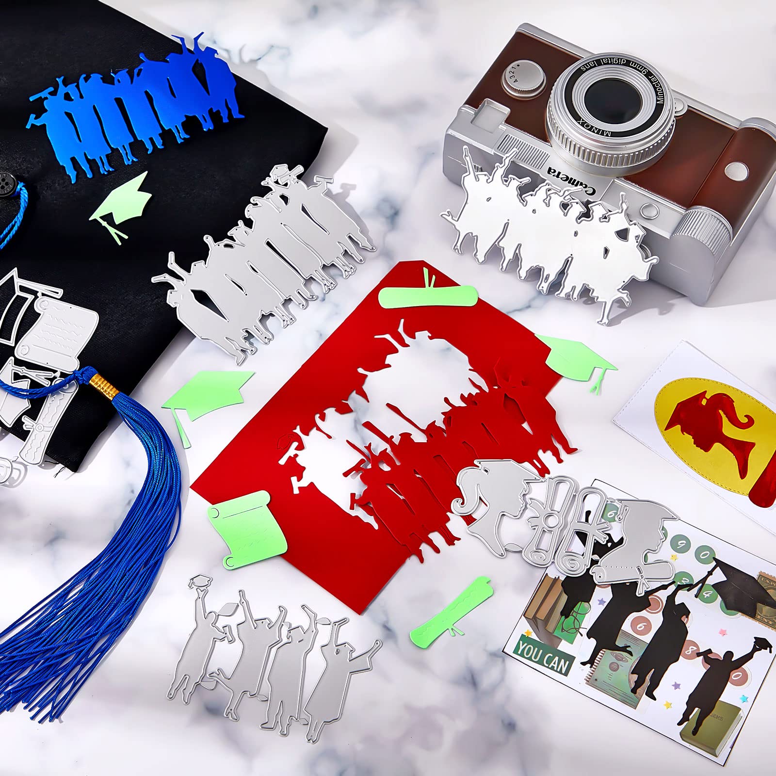 Snapklik.com : 16 Pcs Graduates 2024 Die Cuts, Graduation Theme Die ...