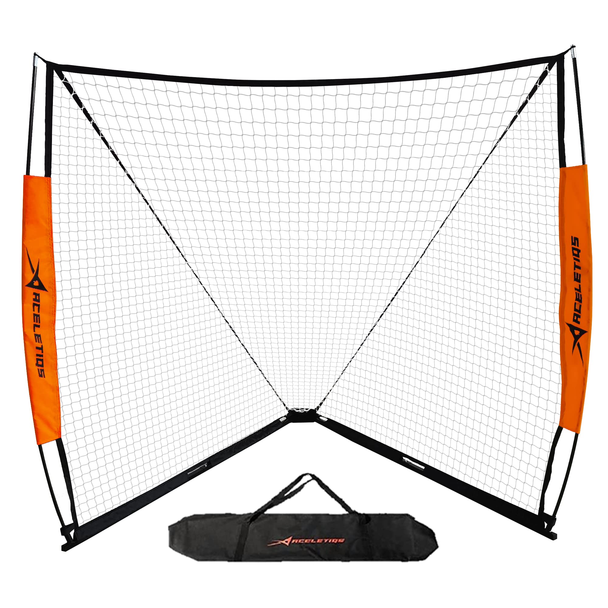 VEVOR Soccer Trainer, 2-in-1 Portable Soccer Rebounder Net, 71"x40 ...