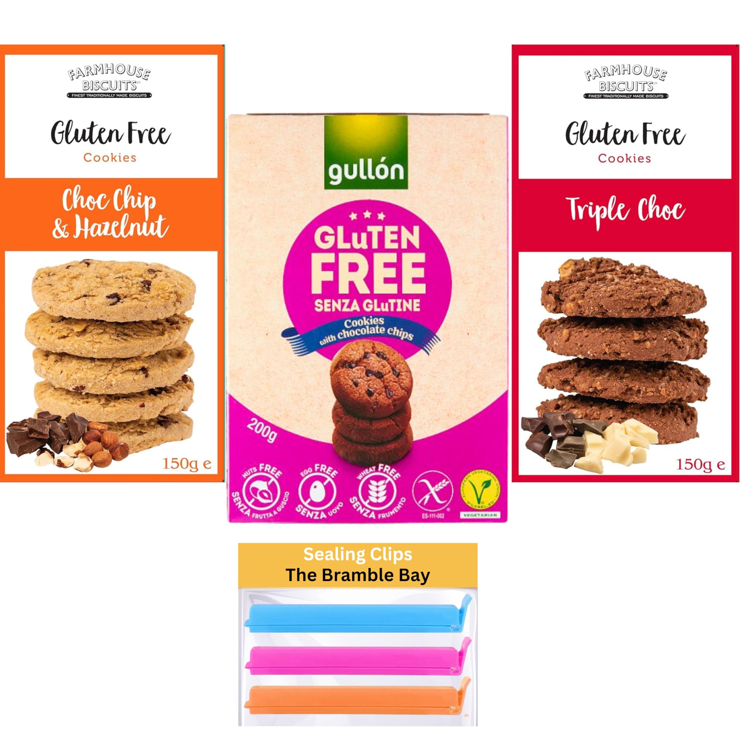 Gluten Free Biscuits Bundle contains Farmhouse Choc Chip and Hazelnut ...
