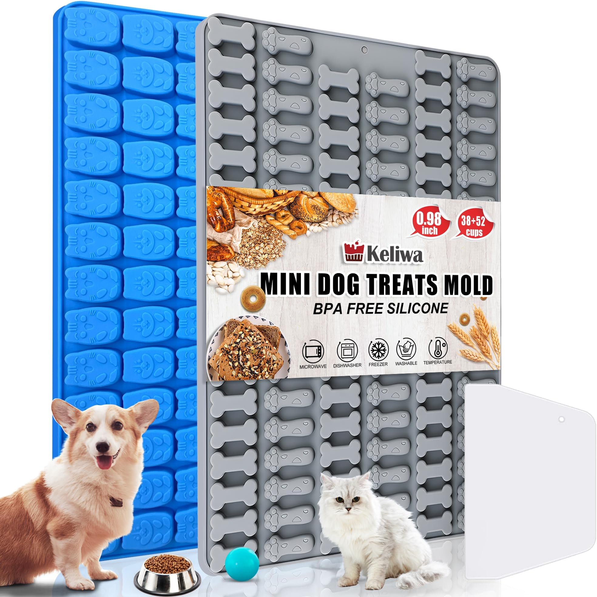 Amazon.com: 4pack silicone dog bone mold for baking,SWSHENR silicone ...