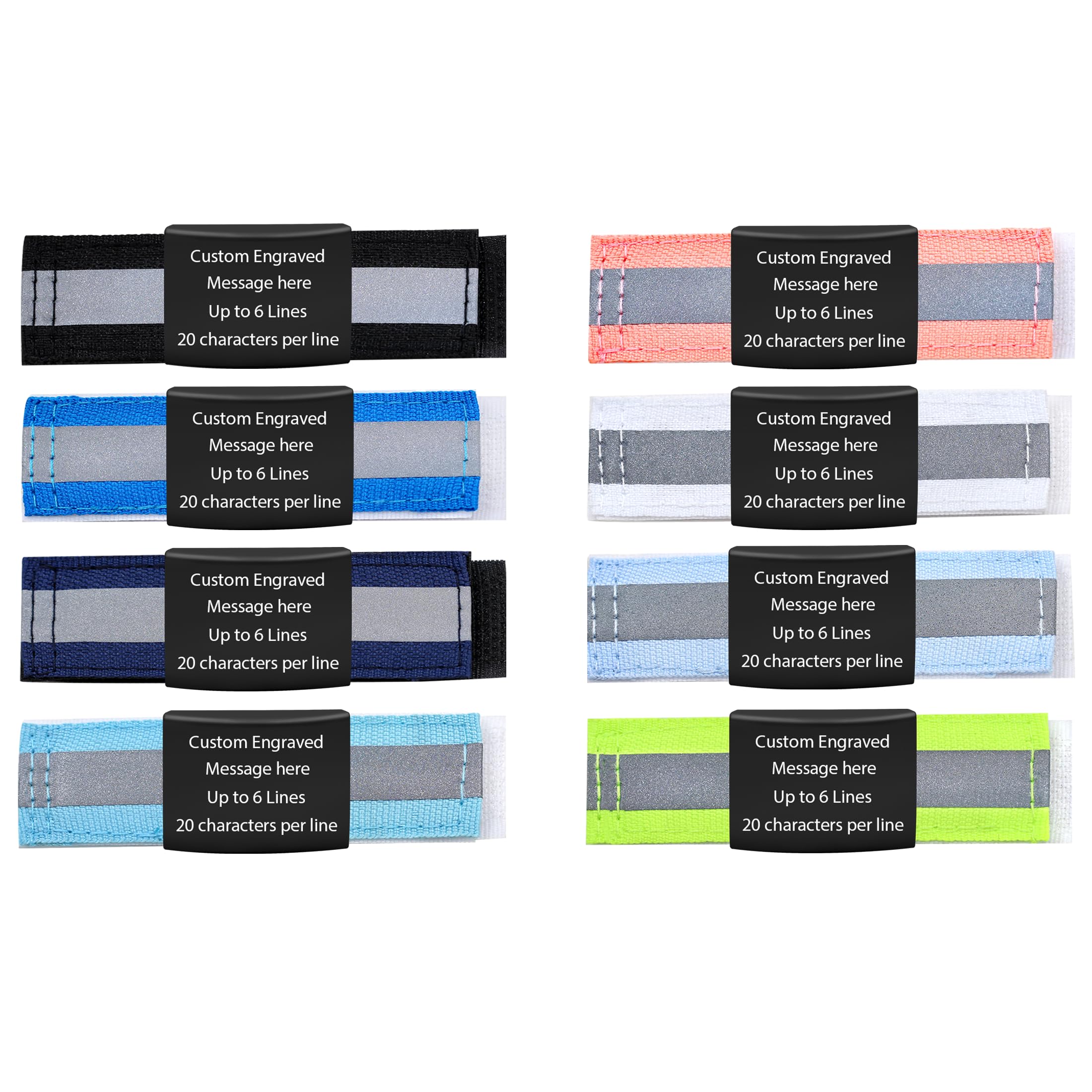 Amazon.com: Uloveido Personalized Shoe ID Metal Tags - Custom Engraved ...