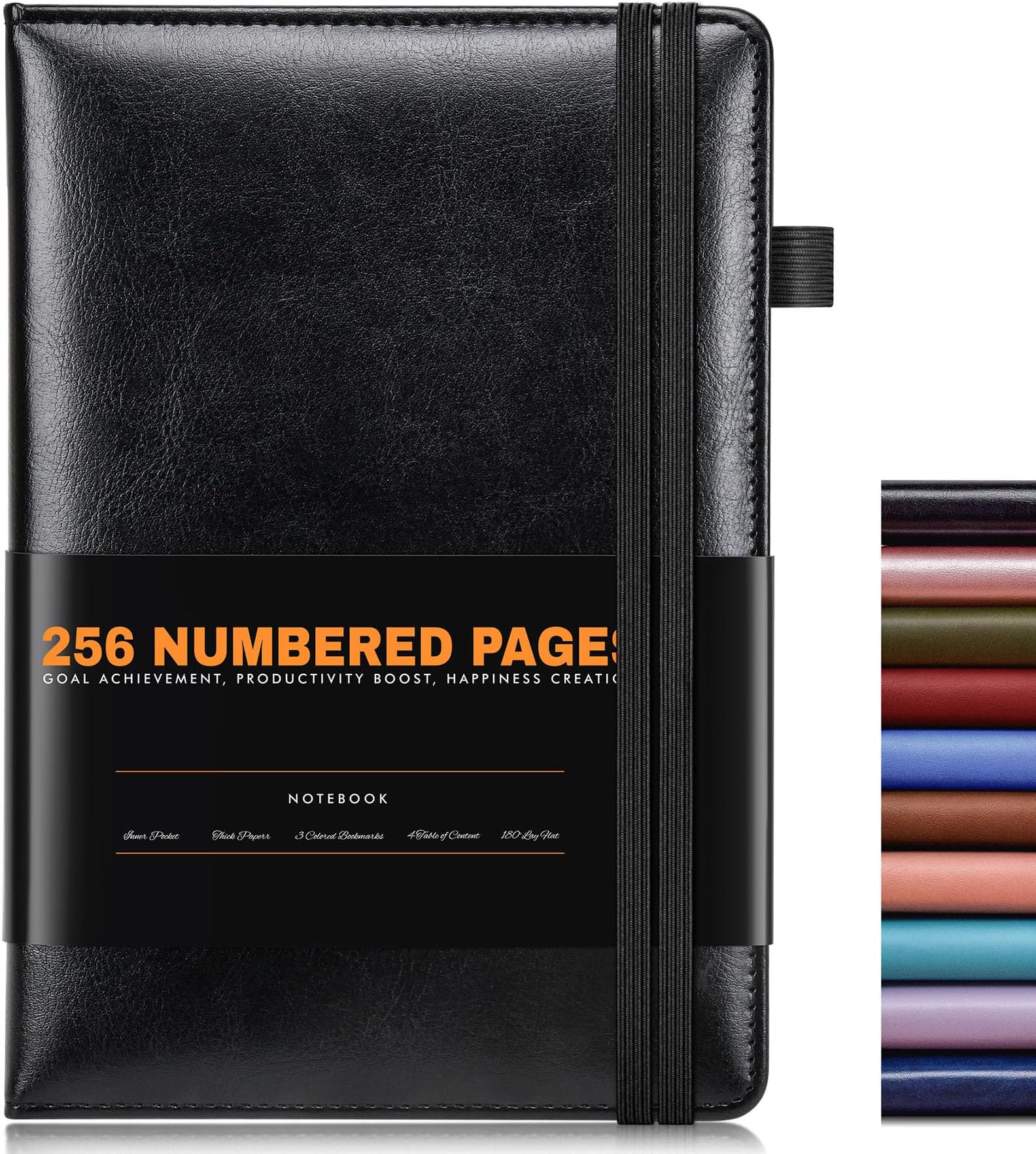 Amazon.com : Lined Journal Notebook for Women Men, 256 Numbered Pages ...