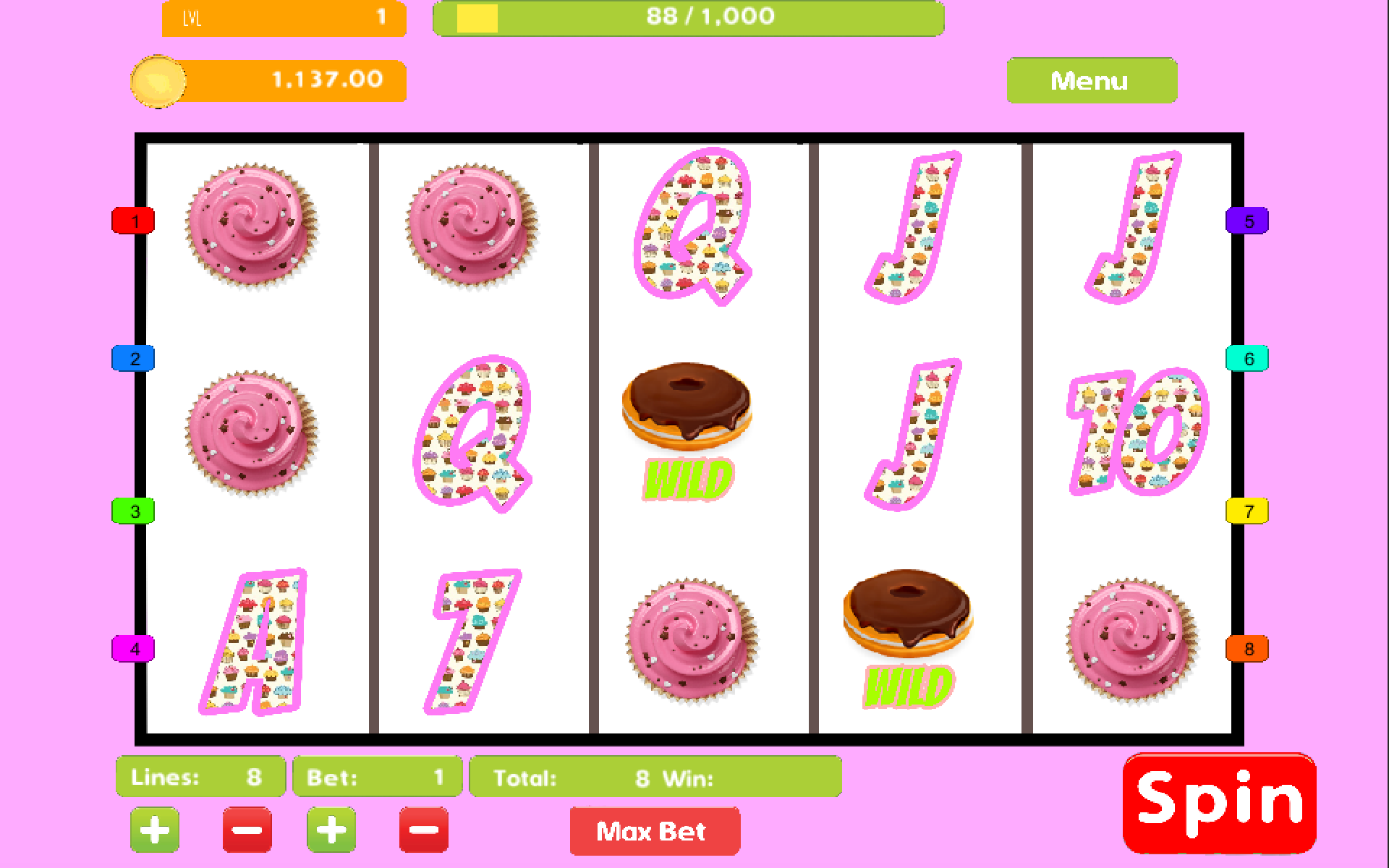 777 candy soda slot machine crush gambling las vegas casino win bonanza ...