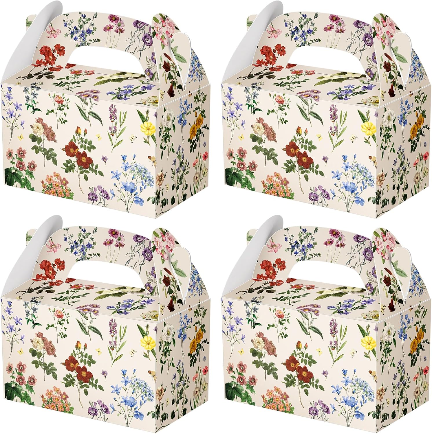 Amazon.com: Dunzoom 24 Pack Multicolor Wildflower Paper Gift Boxes ...