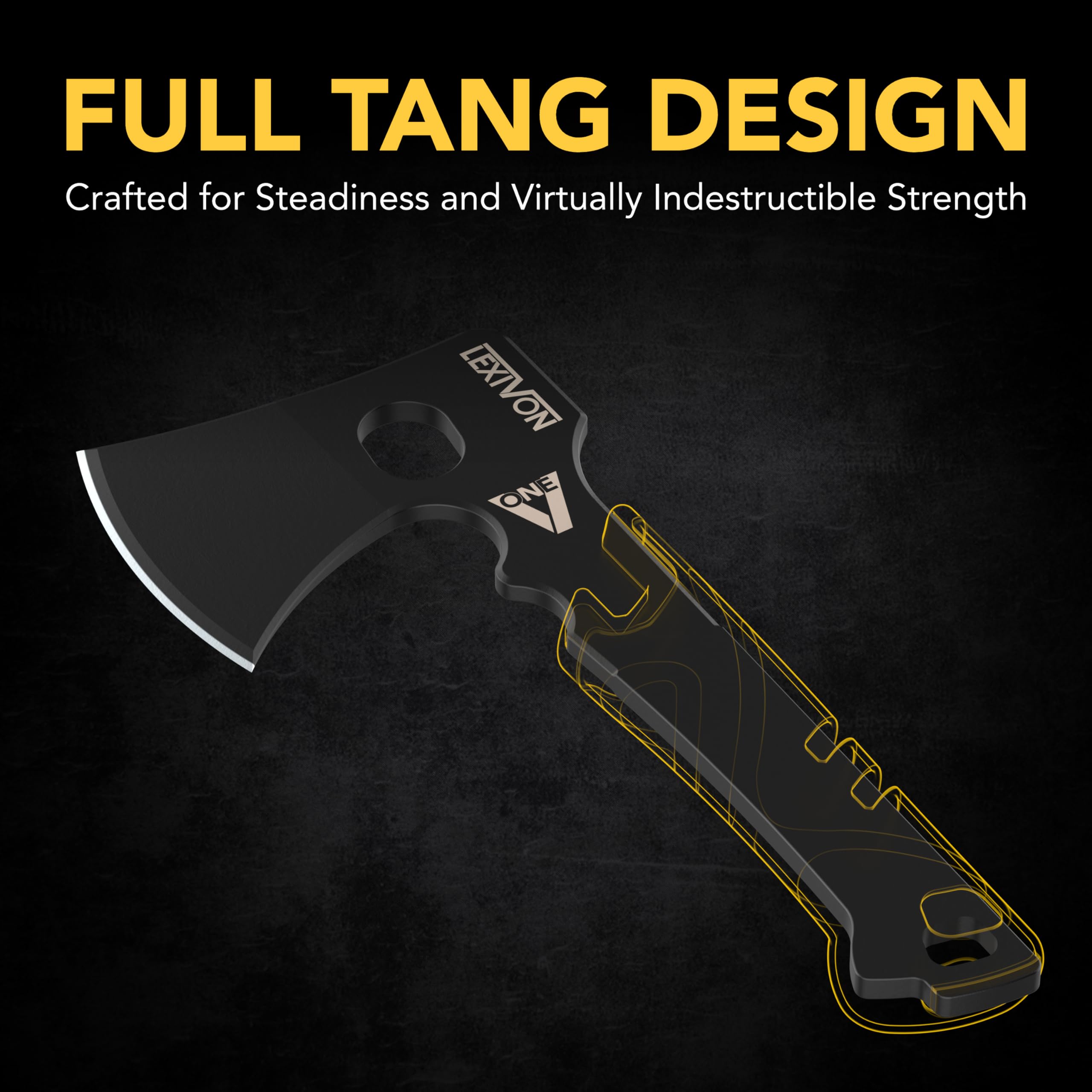 Snapklik.com : LEXIVON V-ONE Survival Hatchet, 9.5" Full Tang ...