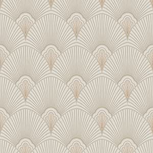 Sublime Art Deco Geometric Natural Wallpaper - Paste The Wall - Natural ...