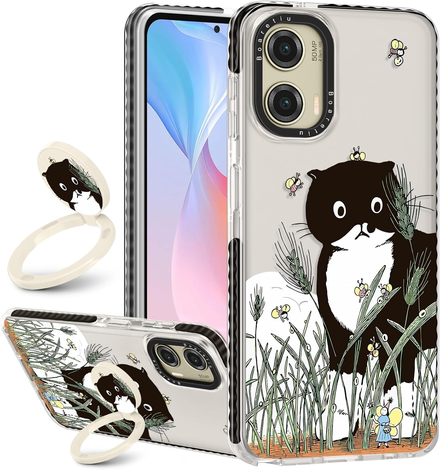 Amazon.com: Boaretiu Cute Kawaii for Moto G Stylus 5G 2024 Case with ...