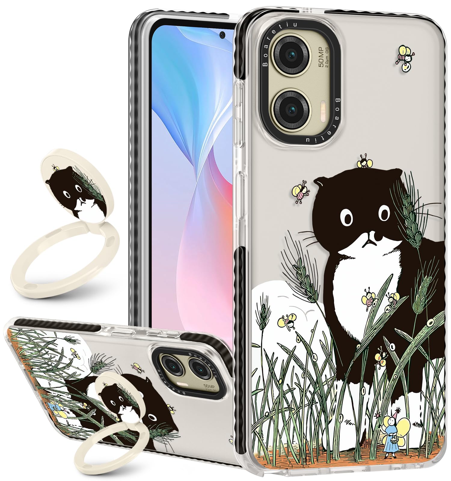 Amazon.com: Boaretiu Cute Kawaii for Moto G Stylus 5G 2024 Case with ...