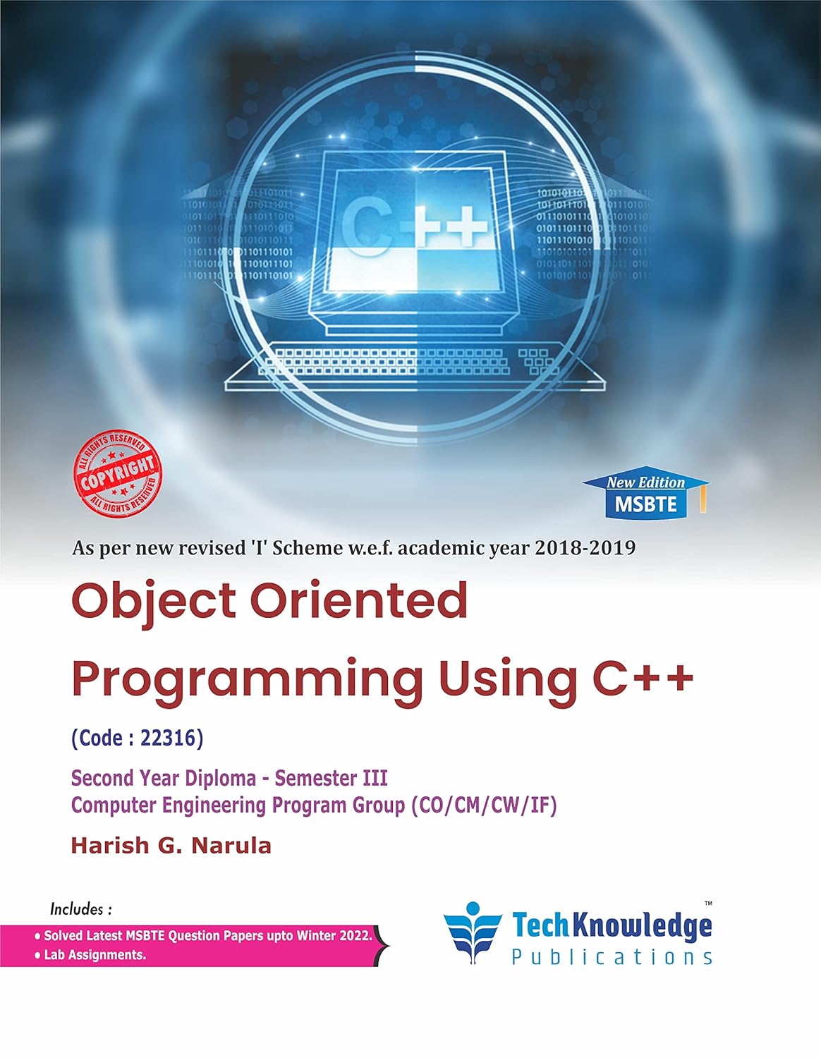 Object Oriented Programming Using C For Msbte Diploma Computer And It Engineering Group Sem 3