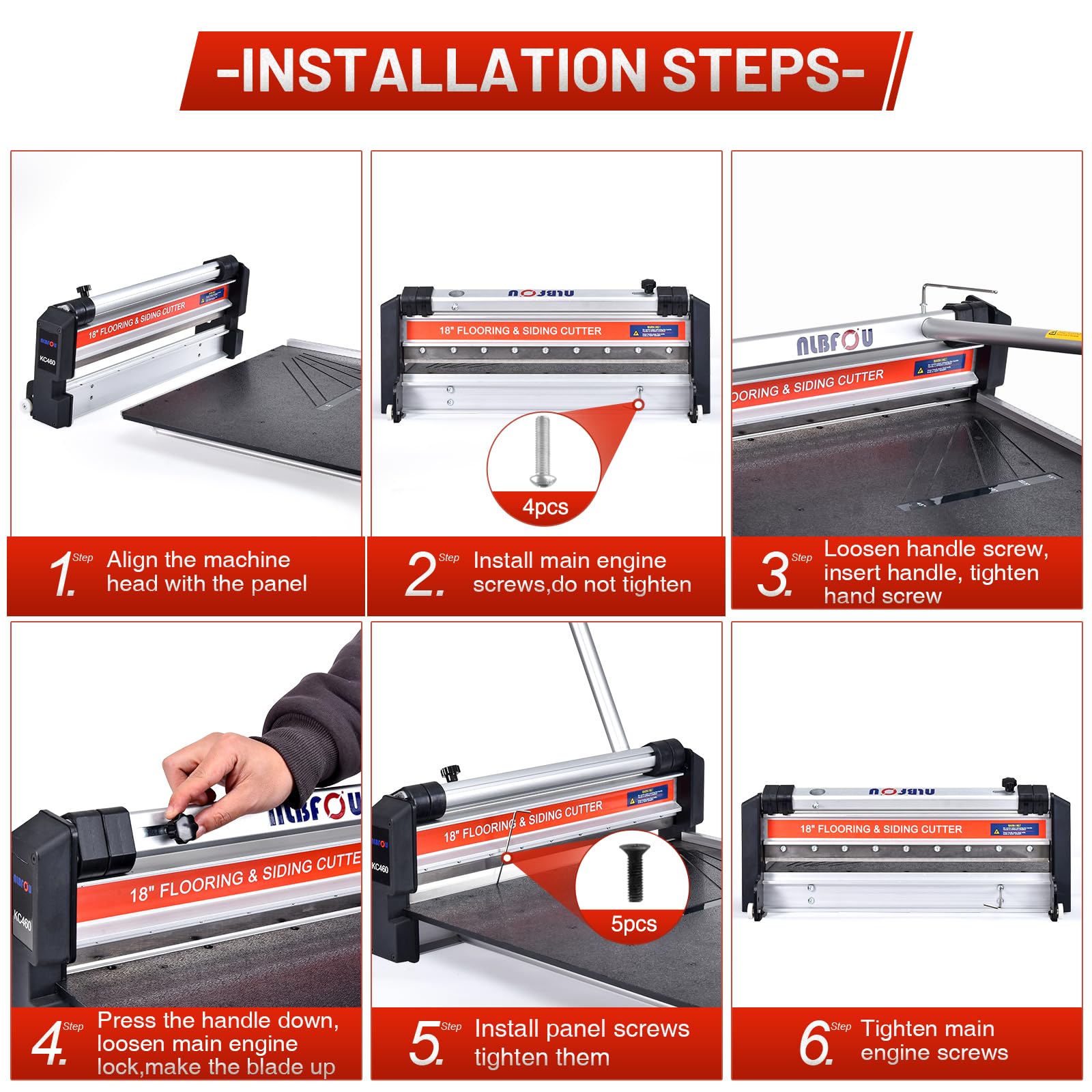 Flooring Cutter 18",Cuts Vinyl Plank,Laminate,Siding,Rubber Floor,VCT ...