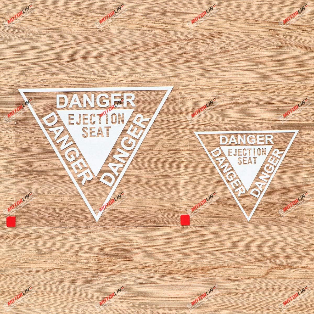 Amazon.com: Danger Ejection Seat Warning Decal Vinyl Sticker - 2 Pack ...