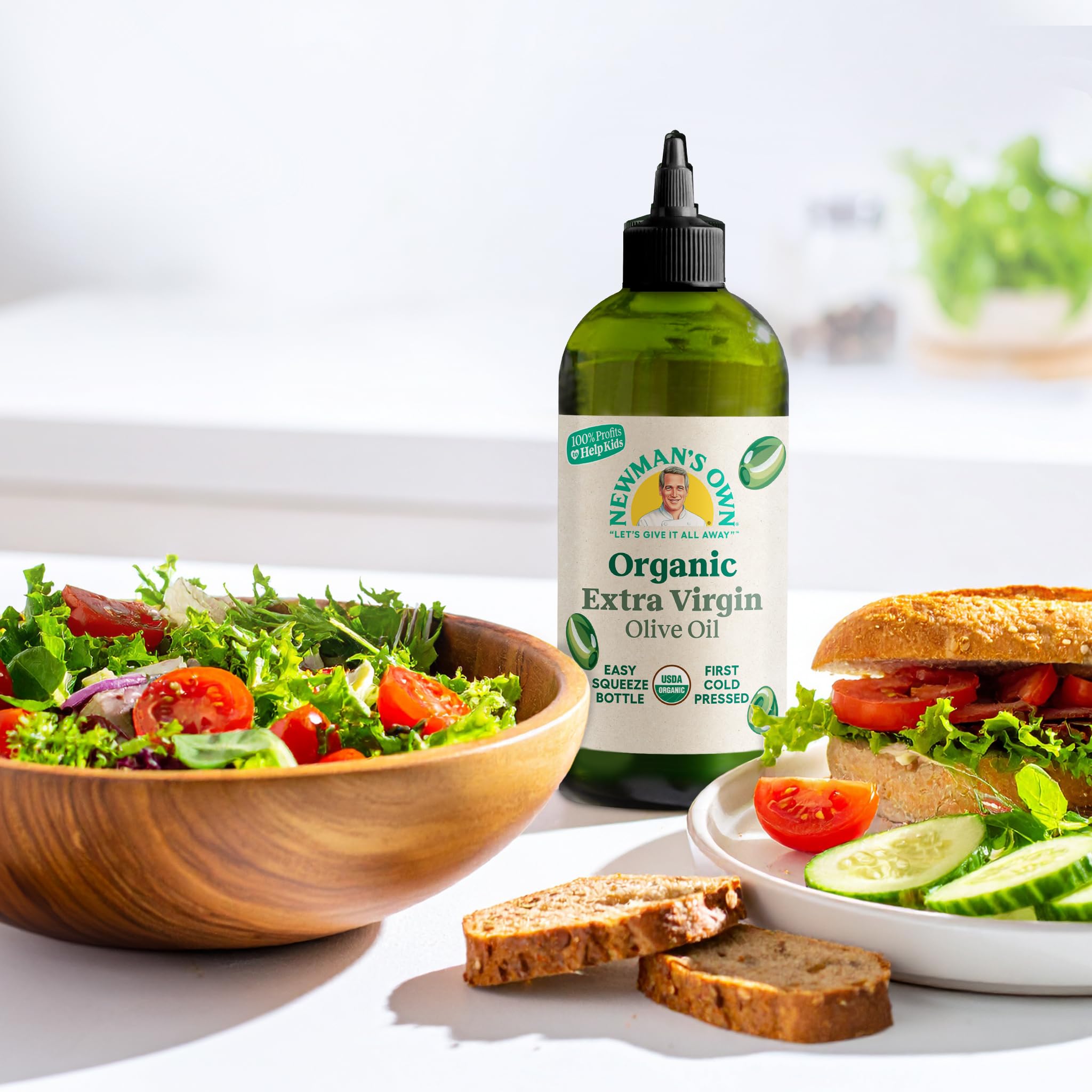 Snapklik.com : Newmans Own Organic Extra Virgin Olive Oil - First Cold ...