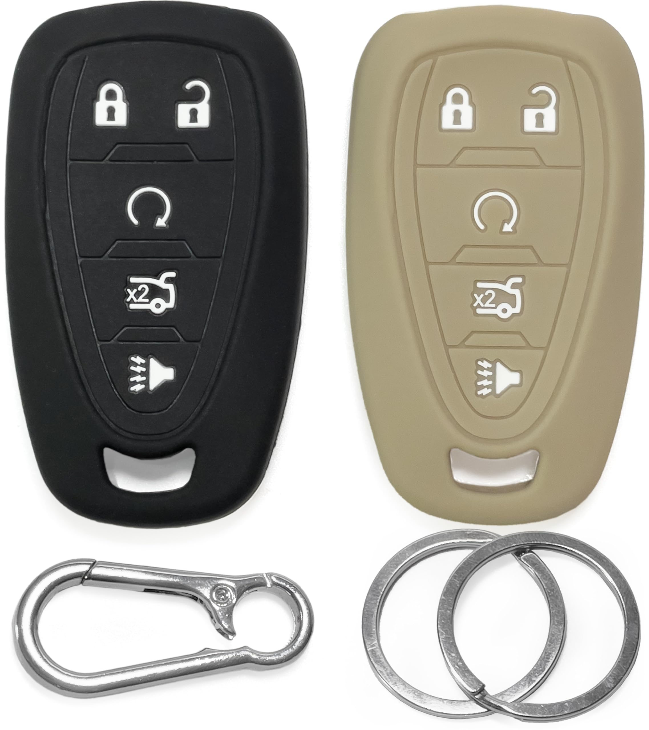 Amazon.com: Click&Fit Silicone Key Fob Covers Compatible with Chevy ...