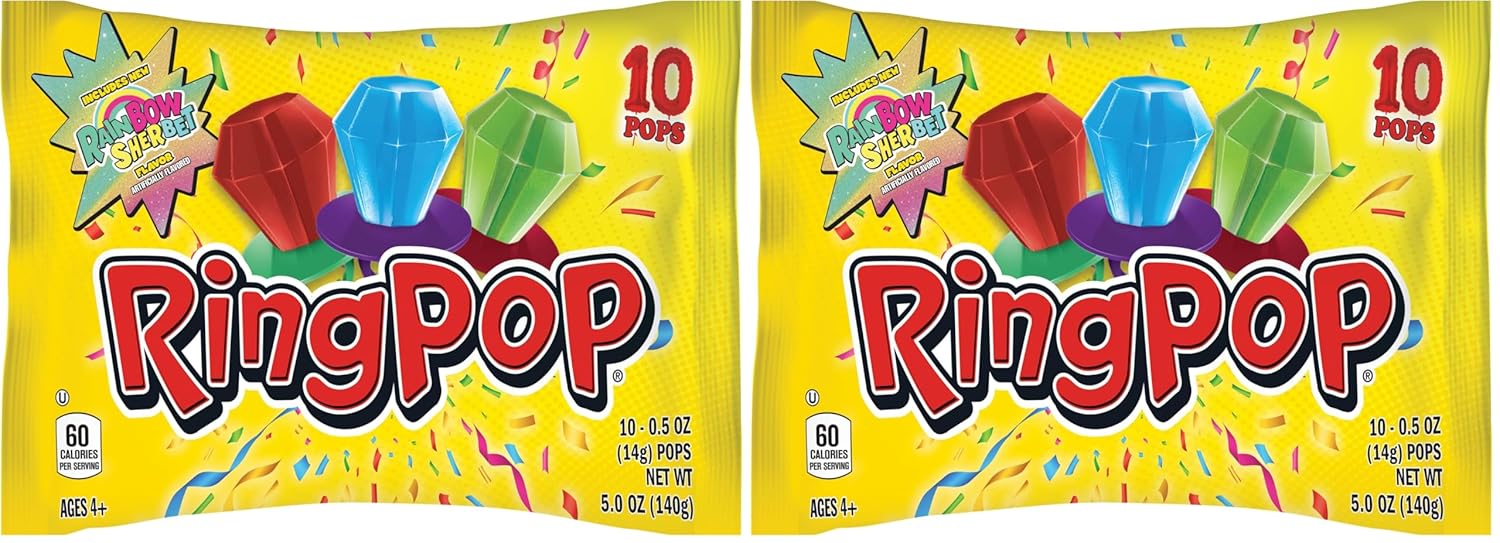 Amazon.com: Ring Pop Individually Wrapped Bulk Lollipop Variety Pack ...