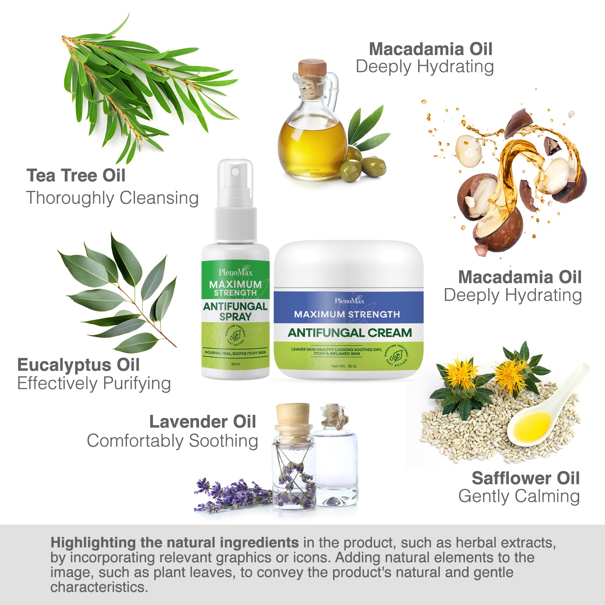 Snapklik.com : PLENO Ringworm Treatment For Humans: Antifungal Spray ...