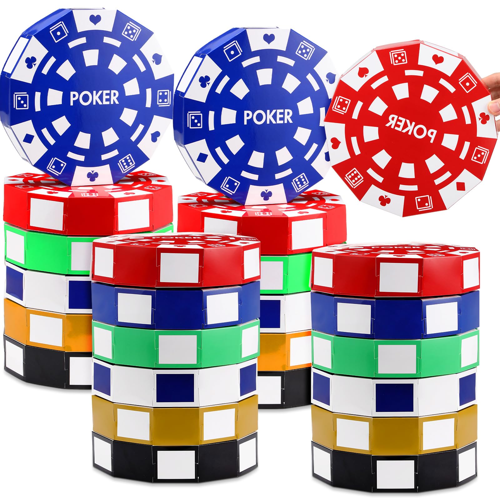 Amazon.com: Silipull Casino Theme Party Decorations 9 Inch Large Poker ...