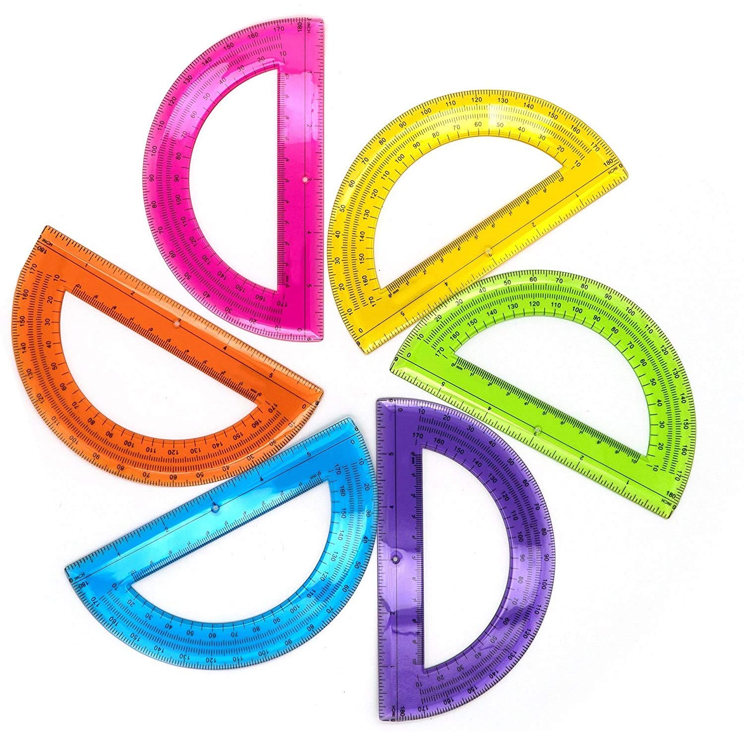 Snapklik.com : Emraw Super Great Semicircular 6" Inch Protractor 180 ...