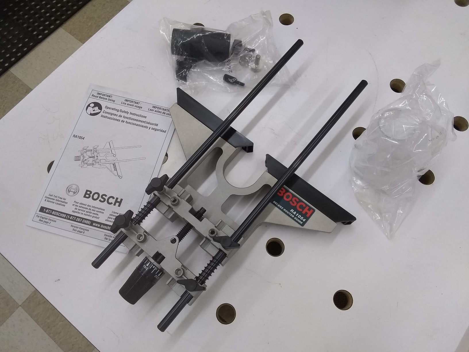 $8/mo - Finance BOSCH RA1054 Deluxe Router Edge Guide with Dust ...