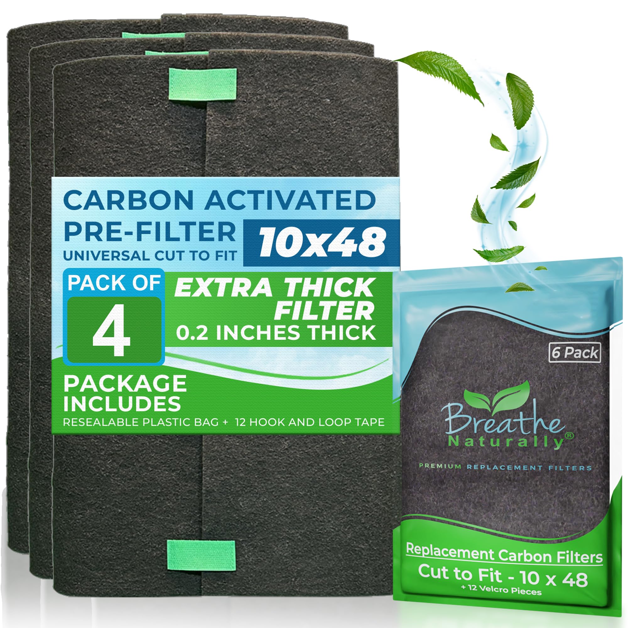 Amazon.com: Breathe Naturally Universal 10x48 Cut-to-Fit Activated ...