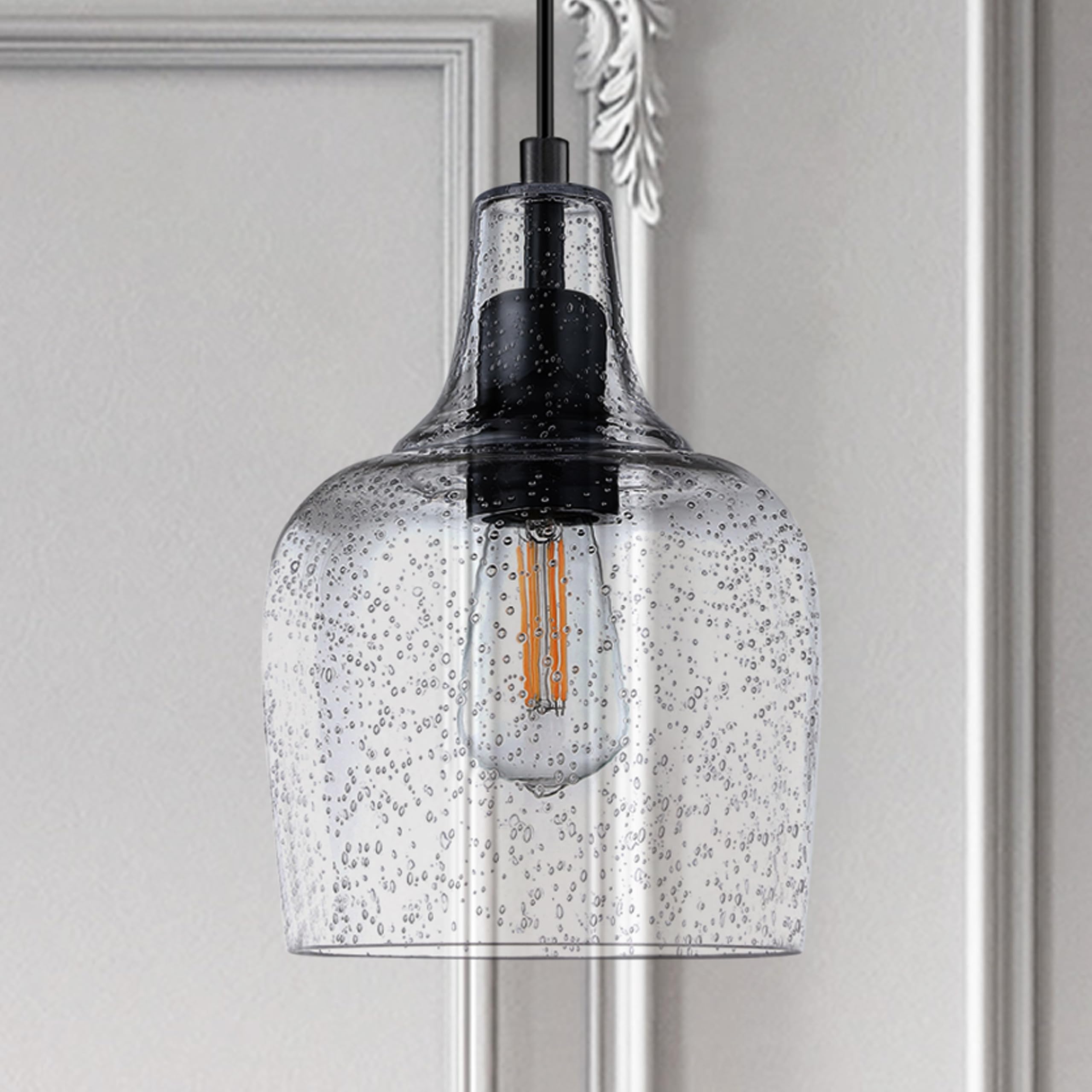 Dolaimy House 1 Light Hanging Indoor Kitchen Island Pendant Light 6.1 ...