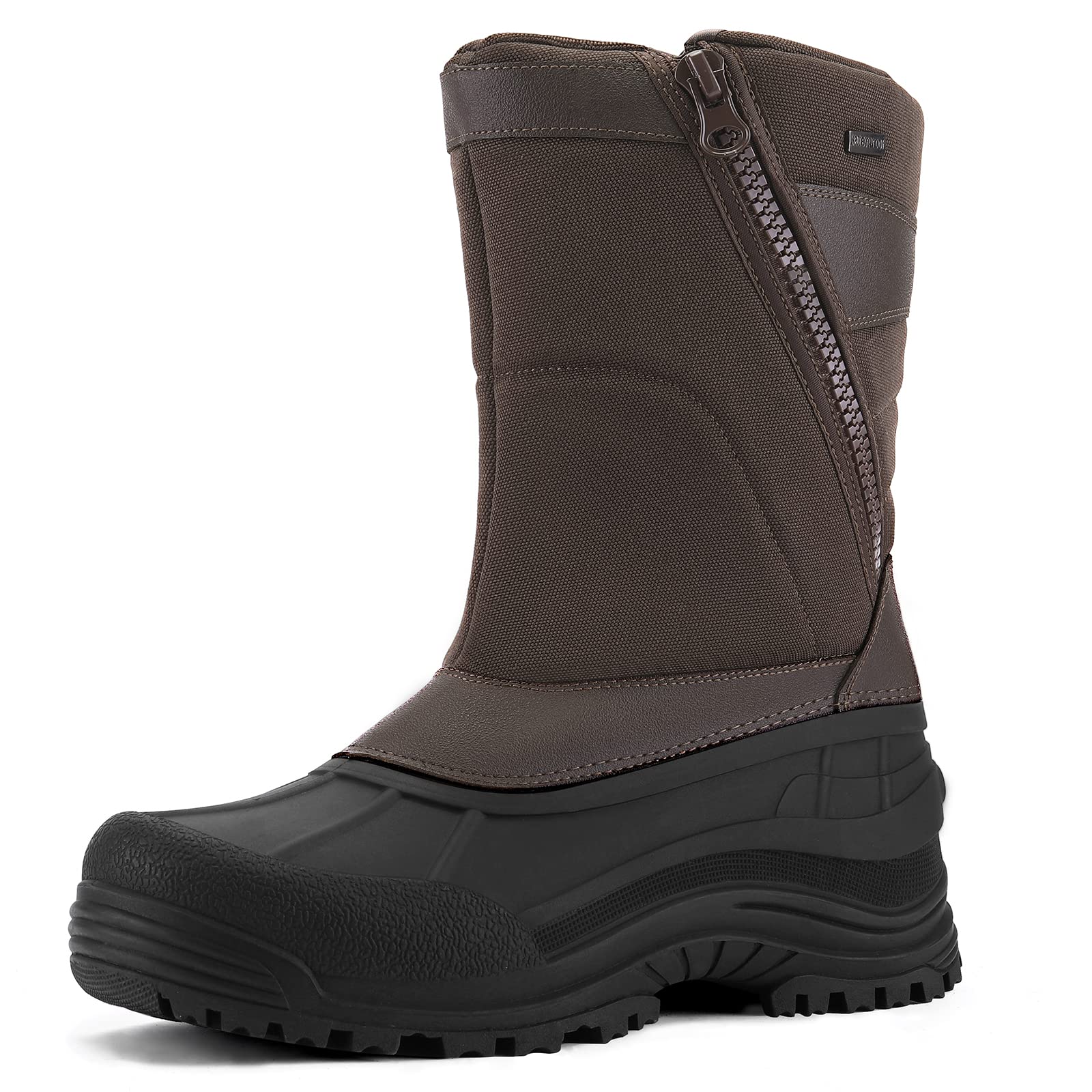 Snapklik.com : Mysoft Mens Mid Calf Insulated Waterproof Winter Snow ...