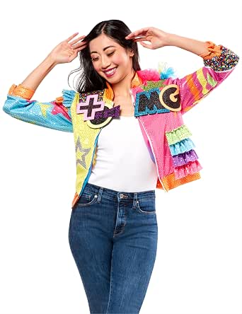 Amazon.com: Rubies Women's Xomg Pop Adult Costume Jacket : Clothing ...