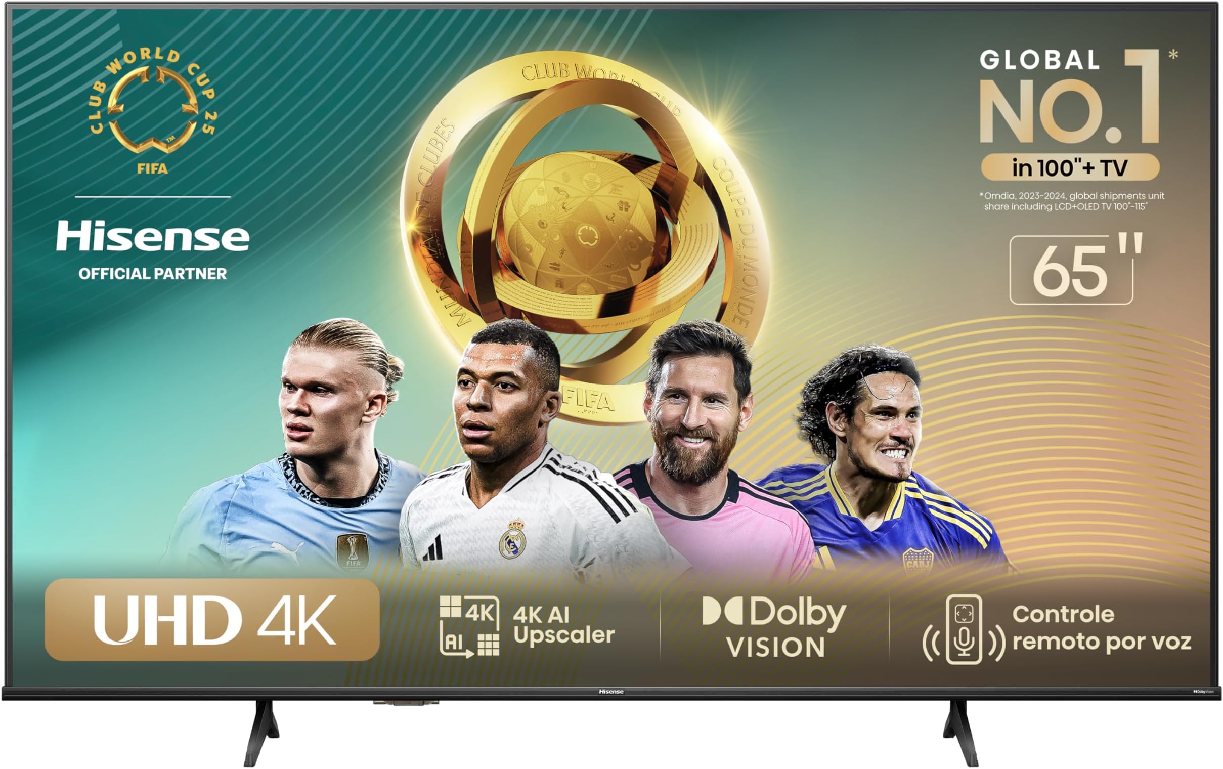 Hisense Smart TV UHD 4K DLED 65" Polegadas 65A6K com HDR10+ Dolby Vision Game Mode Controle por ...
