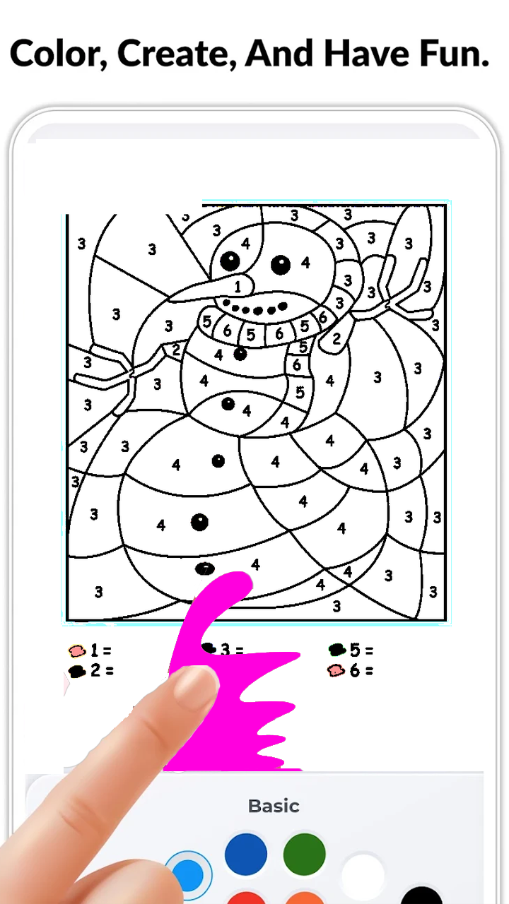 Christmas Color by Number: Holiday Paint & Drawing Game | Relaxing Art ...