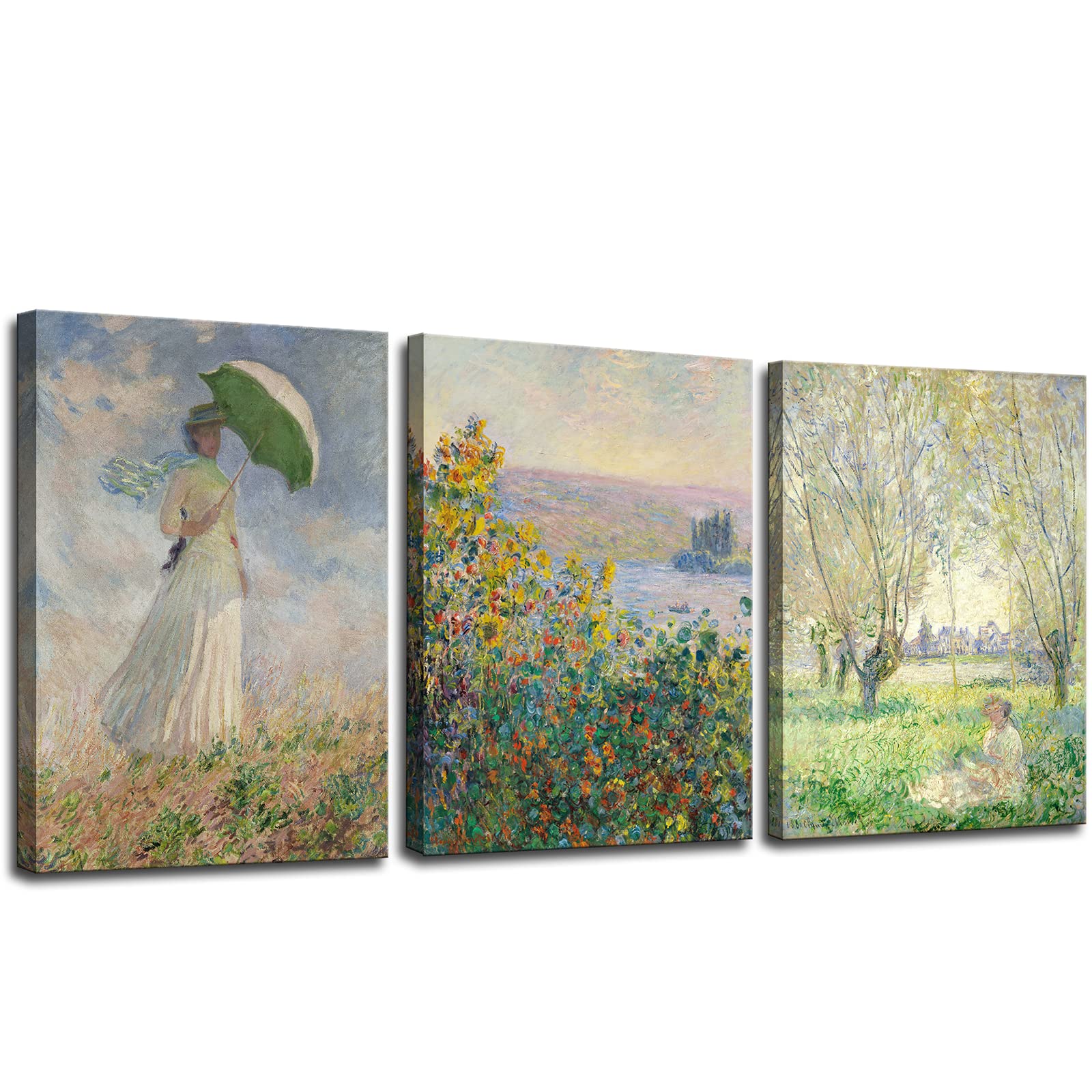 Monet Woman With A Parasol Facing Right