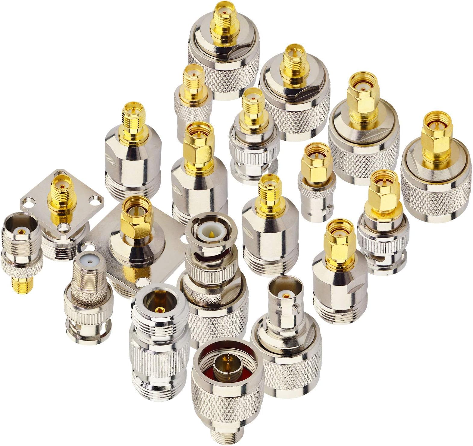 Amazon.com: onelinkmore CRC9 TS9- SMA RF Adapter Kit SMA to CRC9 TS9 6 Type Straight Nickel with ...