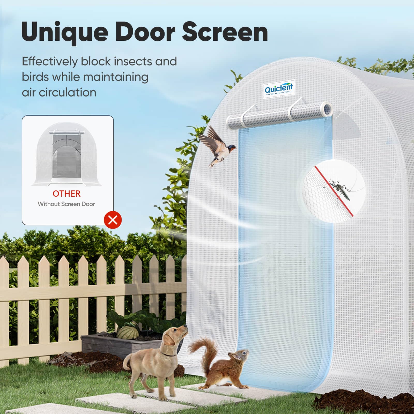 Snapklik.com : Quictent Portable Greenhouse For Outdoors, 12x7x7FT ...