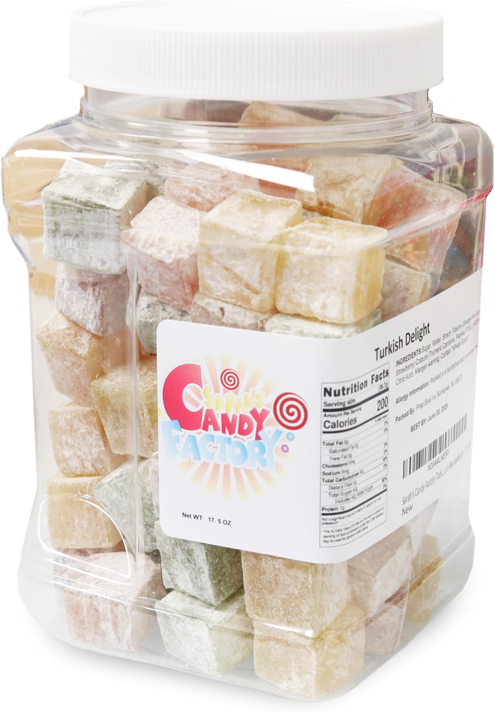 Amazon.com : Sarah's Candy Factory Turkish Delight with Assorted Fruit ...