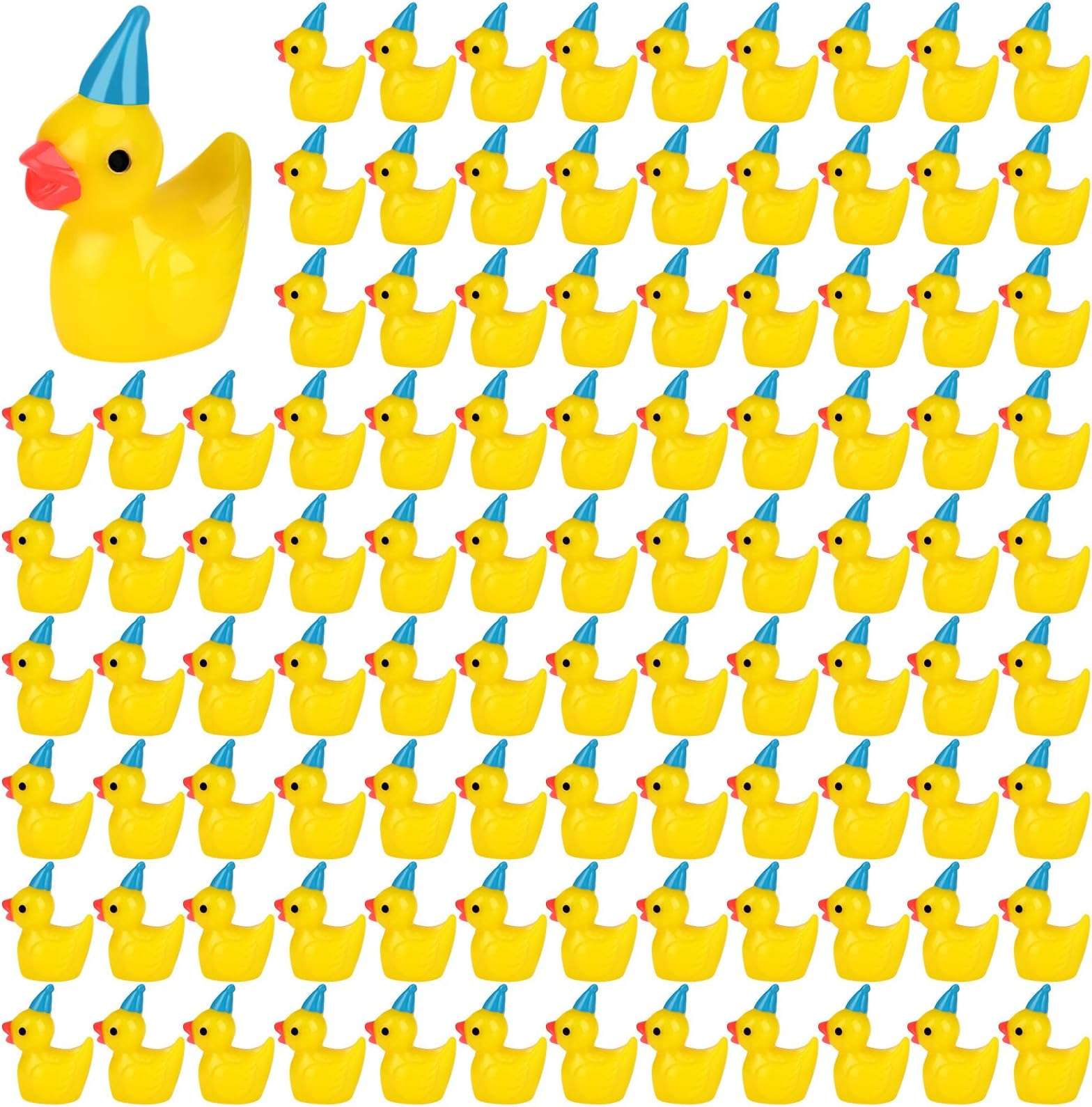 Amazon.com: GGSTDDUP 100 Pack Mini Resin Ducks, Mini Ducks Wearing ...