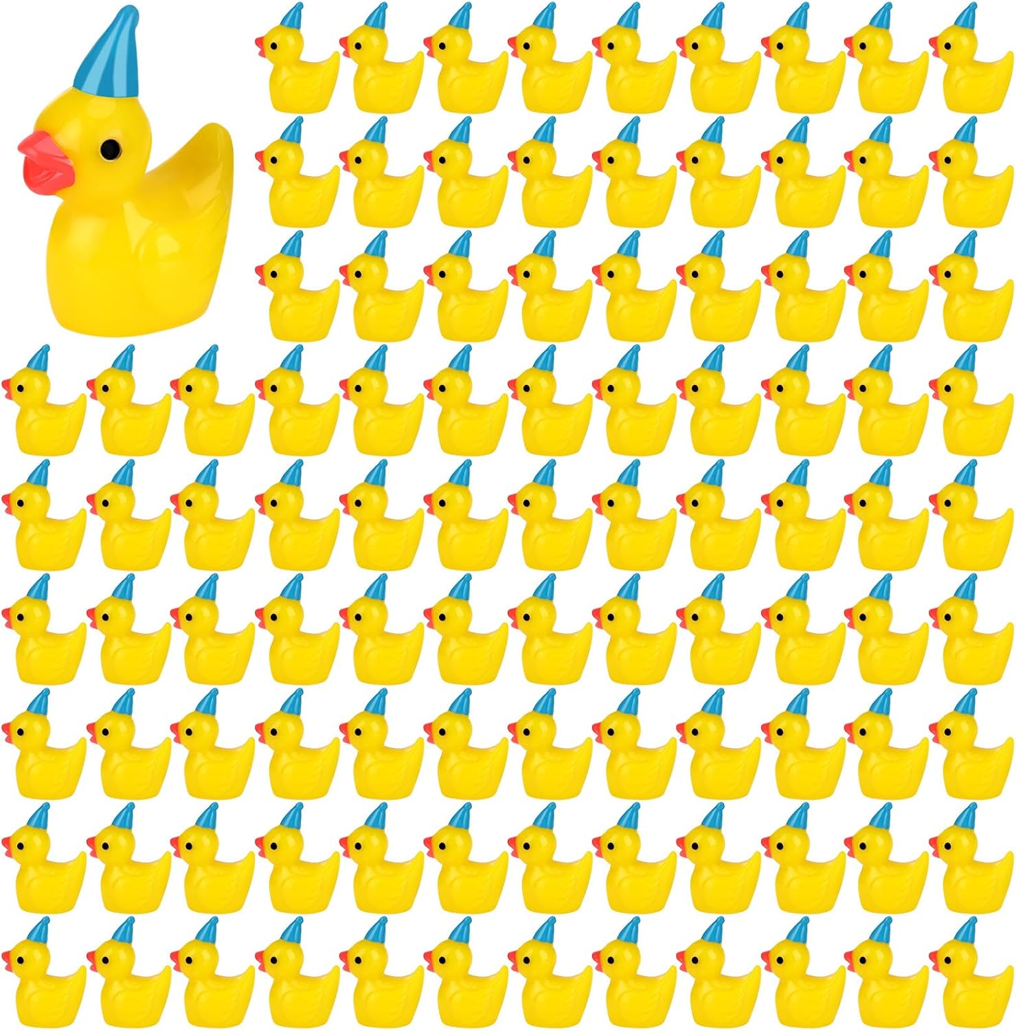 Amazon.com: GGSTDDUP 100 Pack Mini Resin Ducks, Mini Ducks Wearing ...