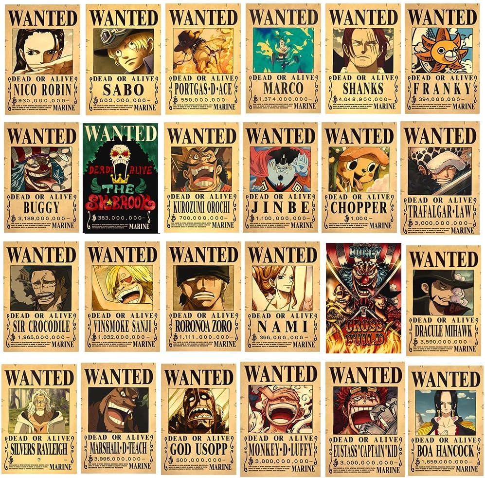 Fisapbxc One Piece Poster Wanted Poster Anime Posters Manga Posteranime ...