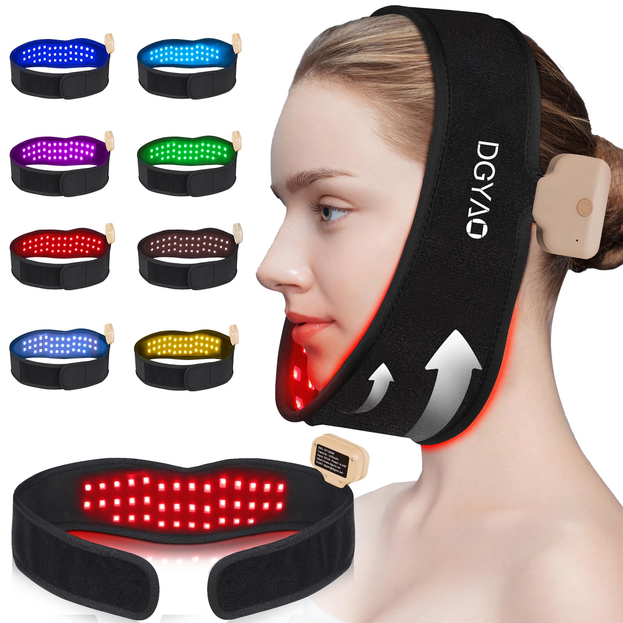 Amazon.com: Dialudon 8 Colors Cordless Infrared Light Therapy for Neck ...